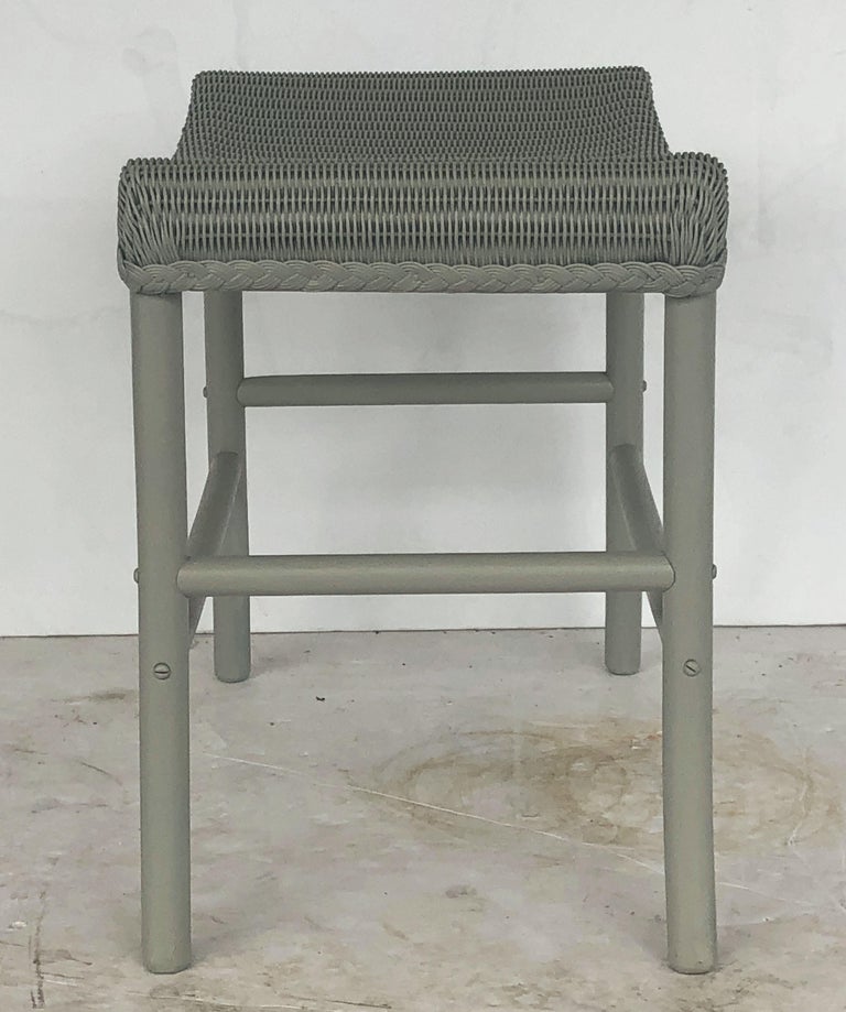 English Wicker Garden Stool or Ottoman by Lloyd Loom at 1stDibs | lloyd ...