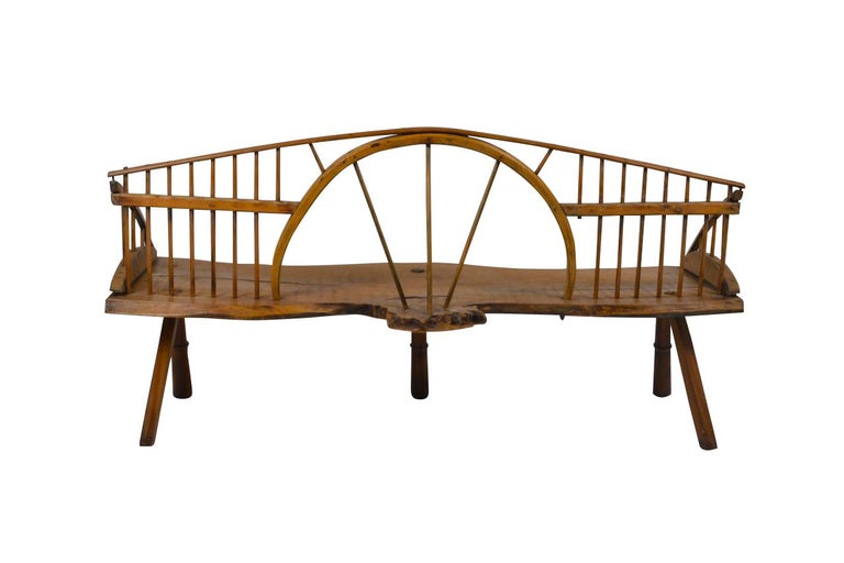 English Windsor Style Bench, circa 1890 For Sale at 1stDibs