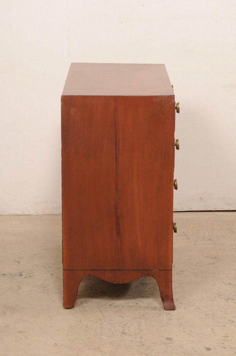 English Wooden Chest of 4 Drawers, Early to Mid 19th Century For Sale ...