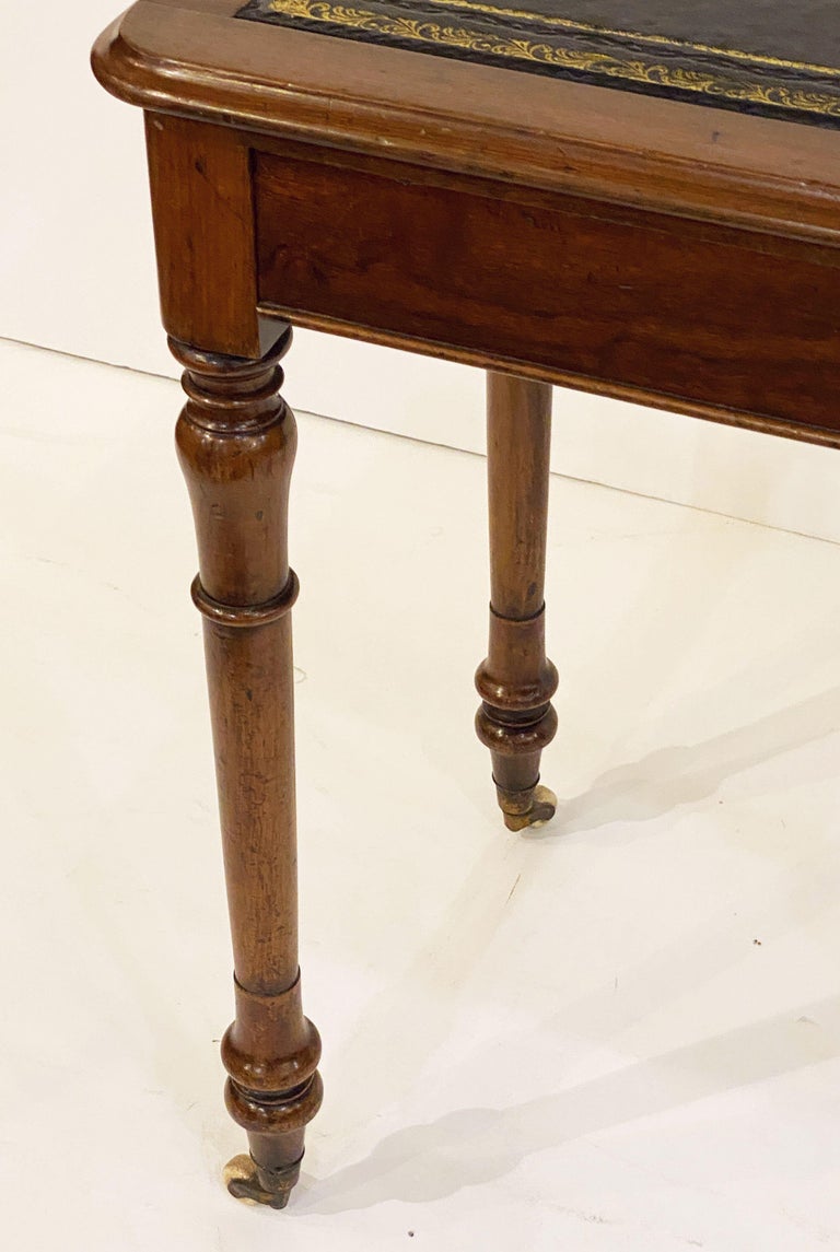 English Writing Table or Desk of Mahogany with Leather Top For Sale at ...
