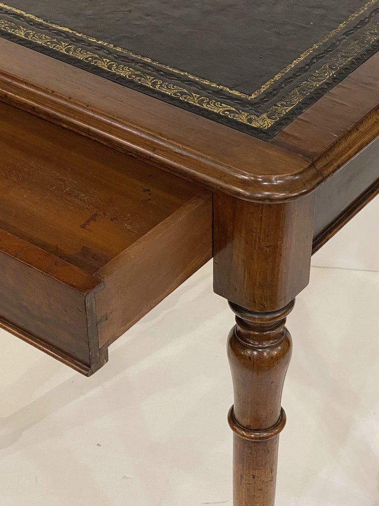 English Writing Table or Desk of Mahogany with Leather Top For Sale at ...