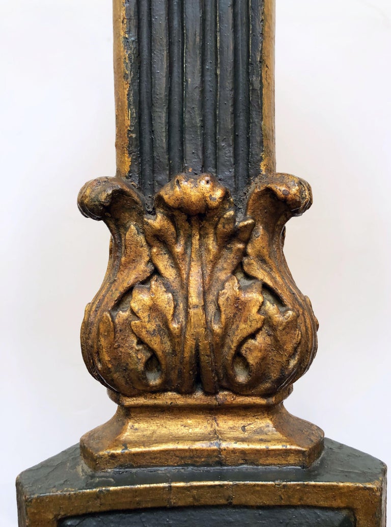 English Wrought Iron Lectern or Music Stand on Carved Wood Plinth at ...