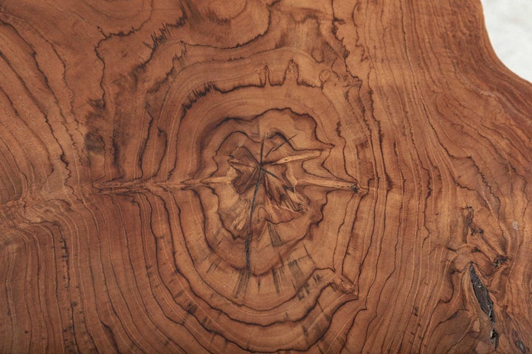 English Yew Root Wood Side Table at 1stDibs