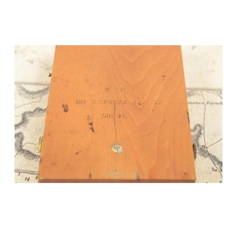 Engraved Boxwood Book Shaped Sundial Antique Time Measuring Instrument ...