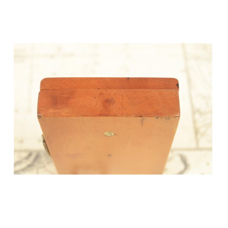 Engraved Boxwood Book Shaped Sundial Antique Time Measuring Instrument ...