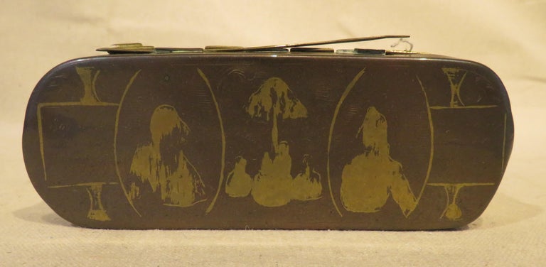 Engraved Brass and Copper Snuff Box, English, Circa 1850 For Sale at ...