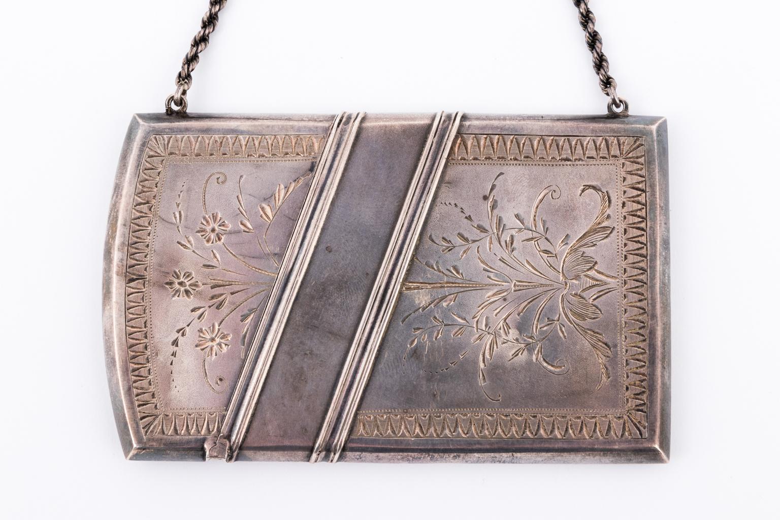 Engraved Victorian Sterling Silver Calling Card Case at 1stDibs | ysl ...