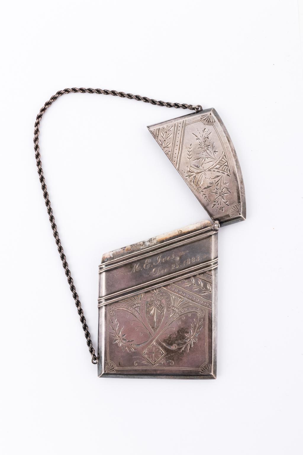 Engraved Victorian Sterling Silver Calling Card Case at 1stDibs | ysl ...