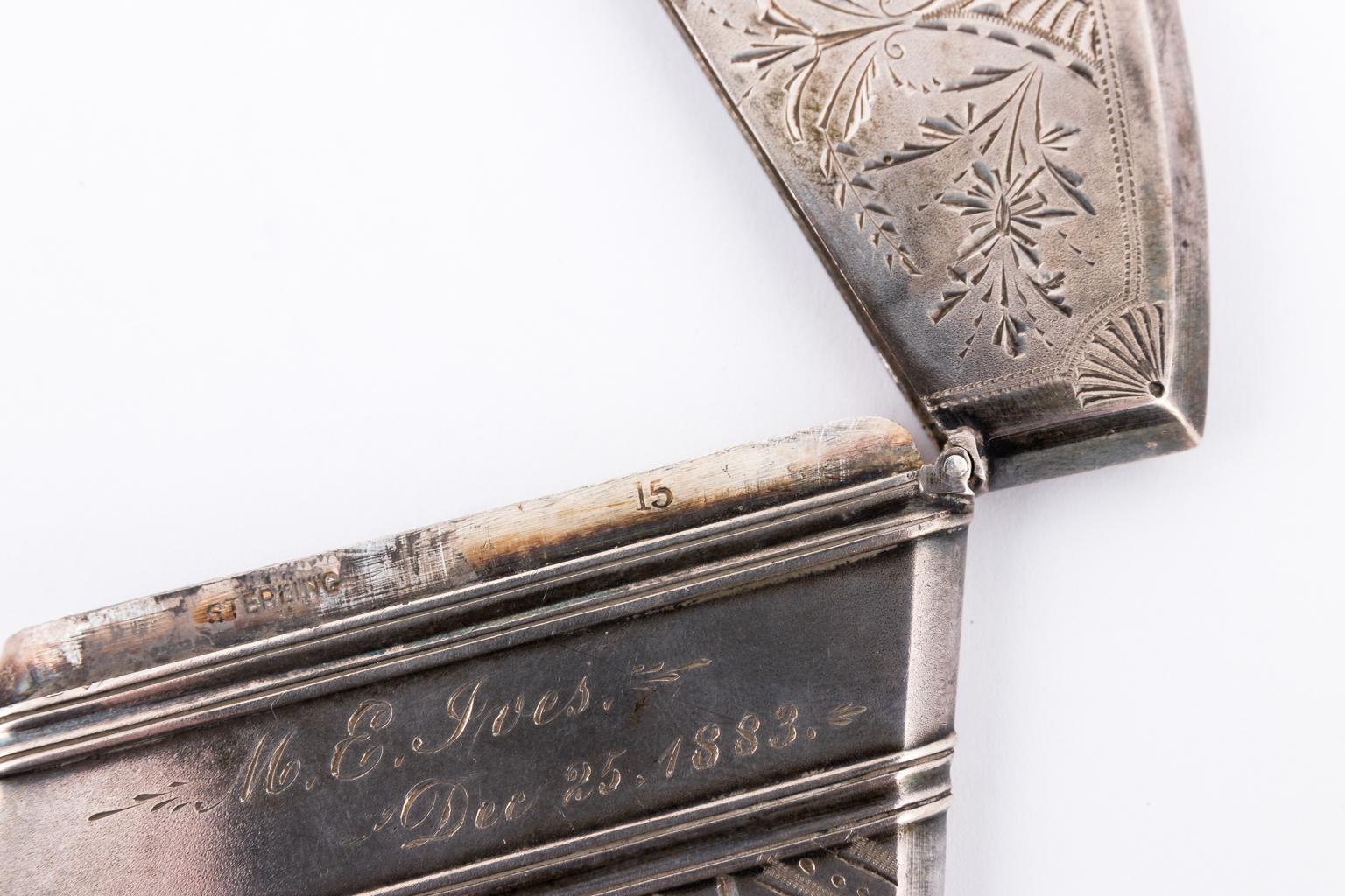Engraved Victorian Sterling Silver Calling Card Case at 1stDibs | ysl ...