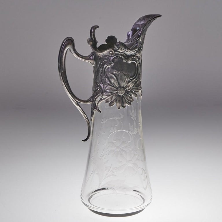 Engraved WMF Claret Jug c1910 For Sale at 1stDibs