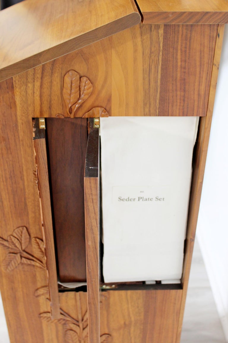 Engraved Wooden Shtender Podium Signed David Moss Noah Green 29/160 ...