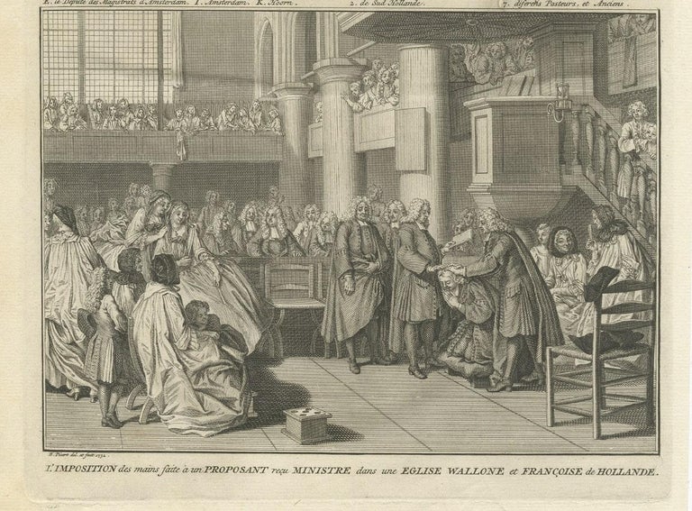 Engraving of a Meeting of the Dutch Synode in Amsterdam, The ...