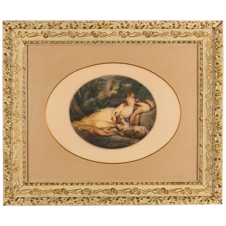 Engraving of a Richard Cosway Painting, England, 19th Century For Sale ...