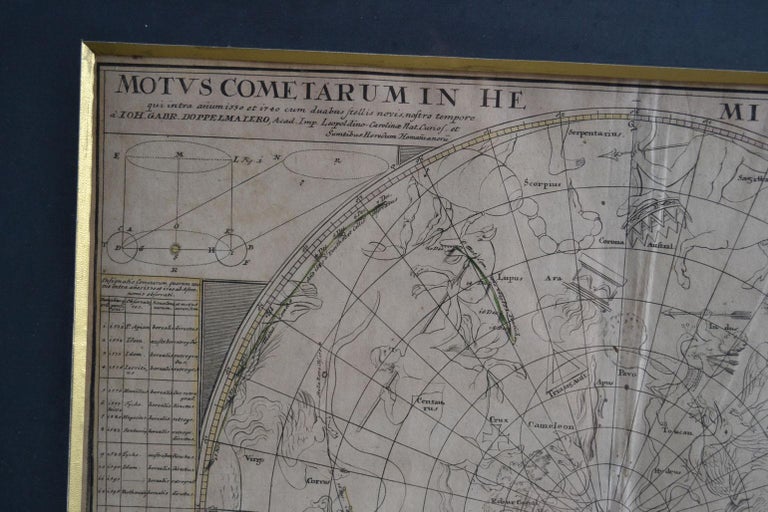 Engravings Celestial Charts, Cartographer, Astronomer Doppelmayr from ...