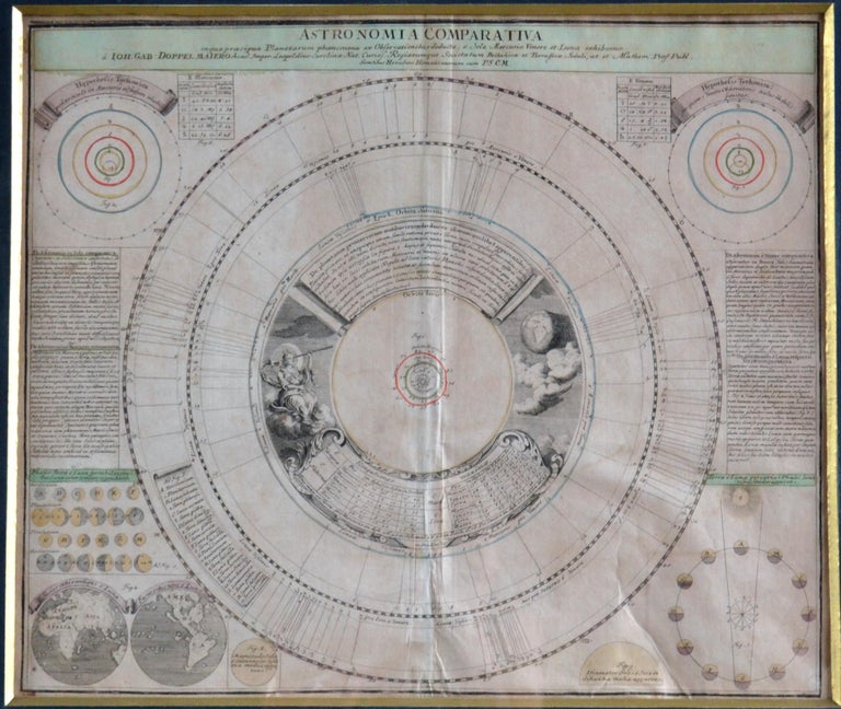 Engravings Celestial Charts, Cartographer, Astronomer Doppelmayr from ...