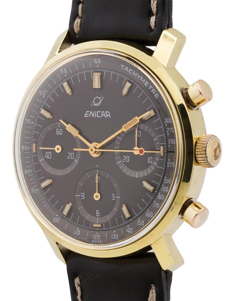 Enicar Chronograph Valjoux 72, circa 1960s at 1stDibs | enicar valjoux 72