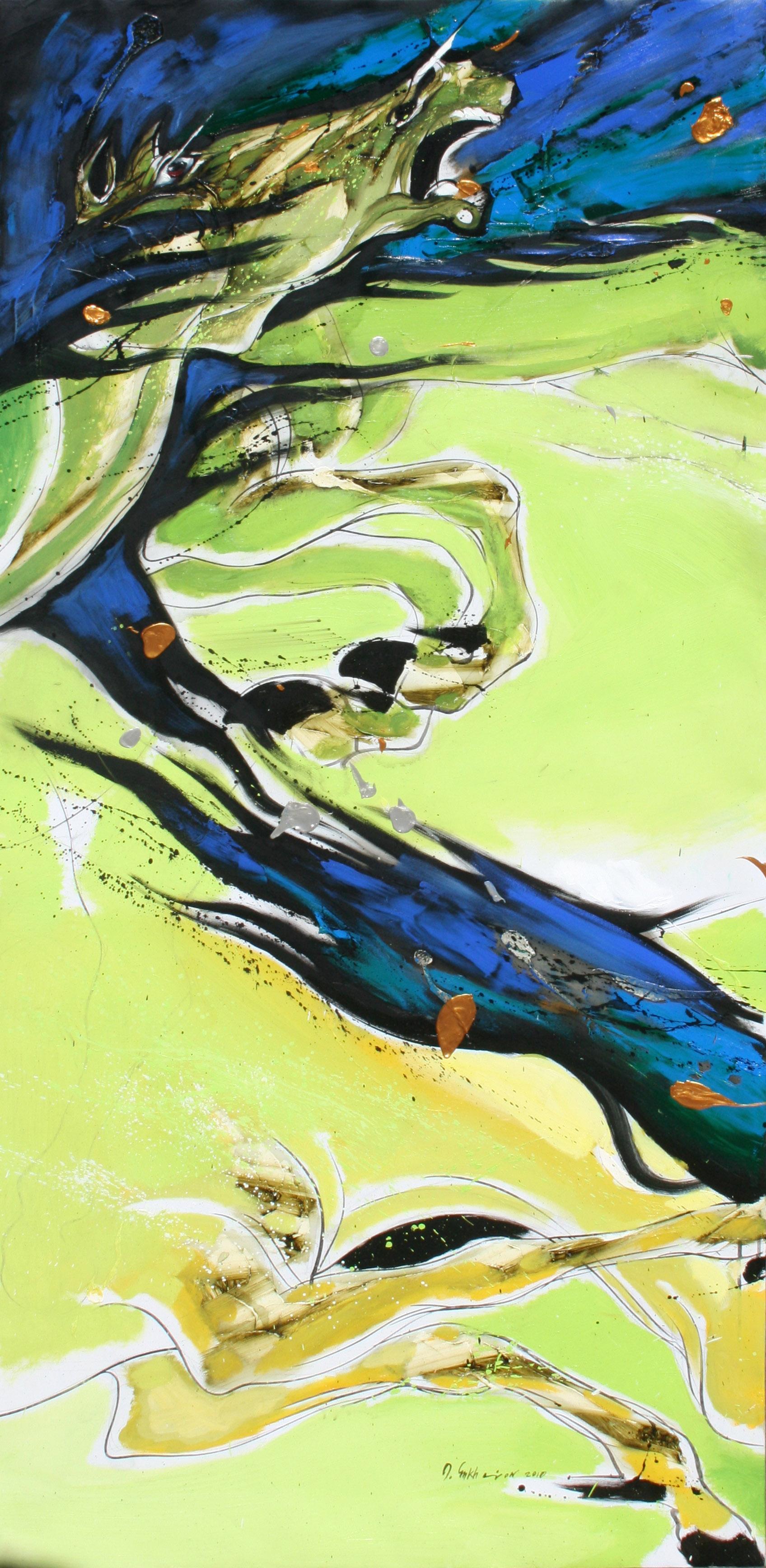 Enkhtaivan Ochirbat - Composition 15 - Abstract artwork expressionism ...