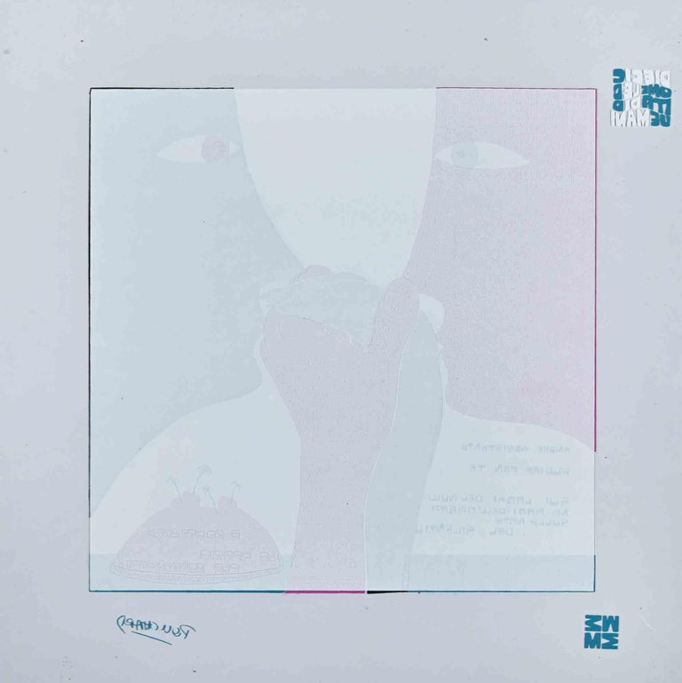 Ennio Pouchard - Fluire con Te - Diecicomeledi - Screen Print on Acetate by Ennio Pouchard ...