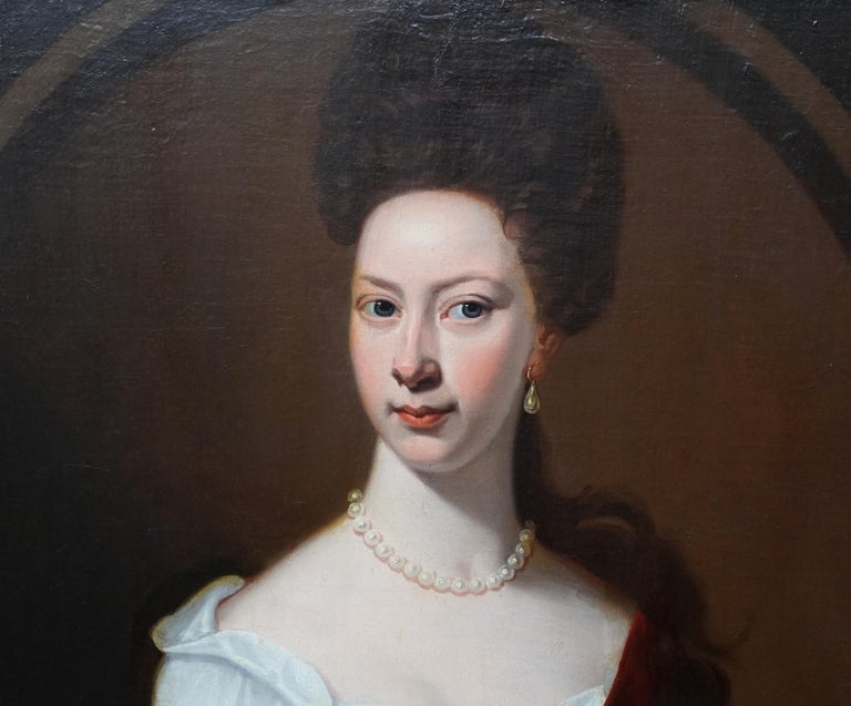 Enoch Seeman (circle) - Portrait of Mrs Harborough - British 18th ...
