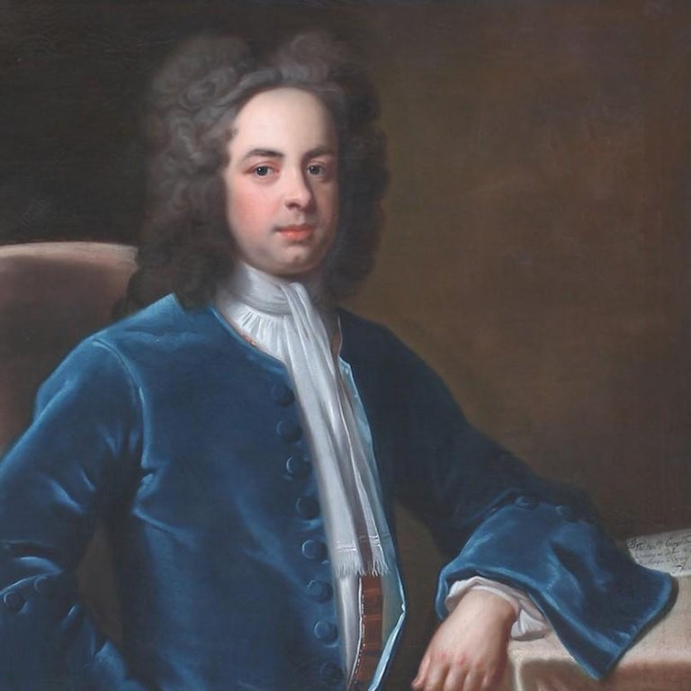 Enoch Seeman - Oil Painting Portrait of The Hon George Treby, Secretary ...