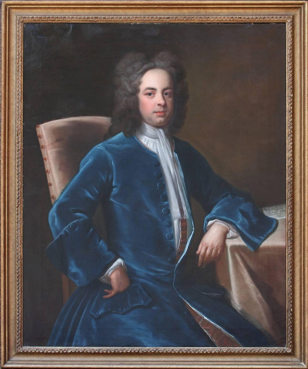 Enoch Seeman - Oil Painting Portrait of The Hon George Treby, Secretary ...