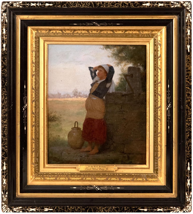 Enoch Wood Perry Jr. - At the Well, Brittany by Enoch Wood Perry Jr ...