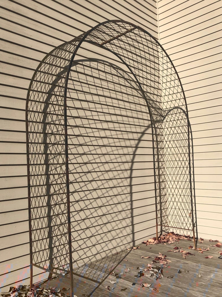 Enormous Early 20th Century Wrought Iron American Arbor For Sale at 1stDibs