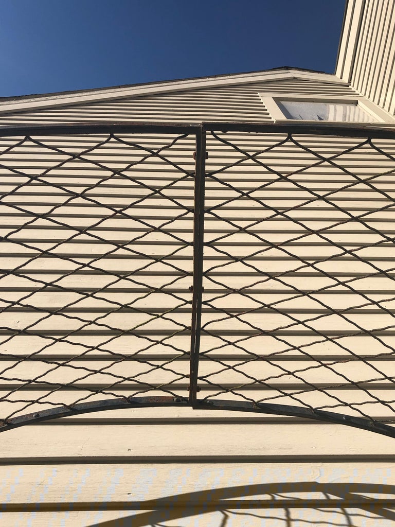 Enormous Early 20th Century Wrought Iron American Arbor For Sale at 1stDibs