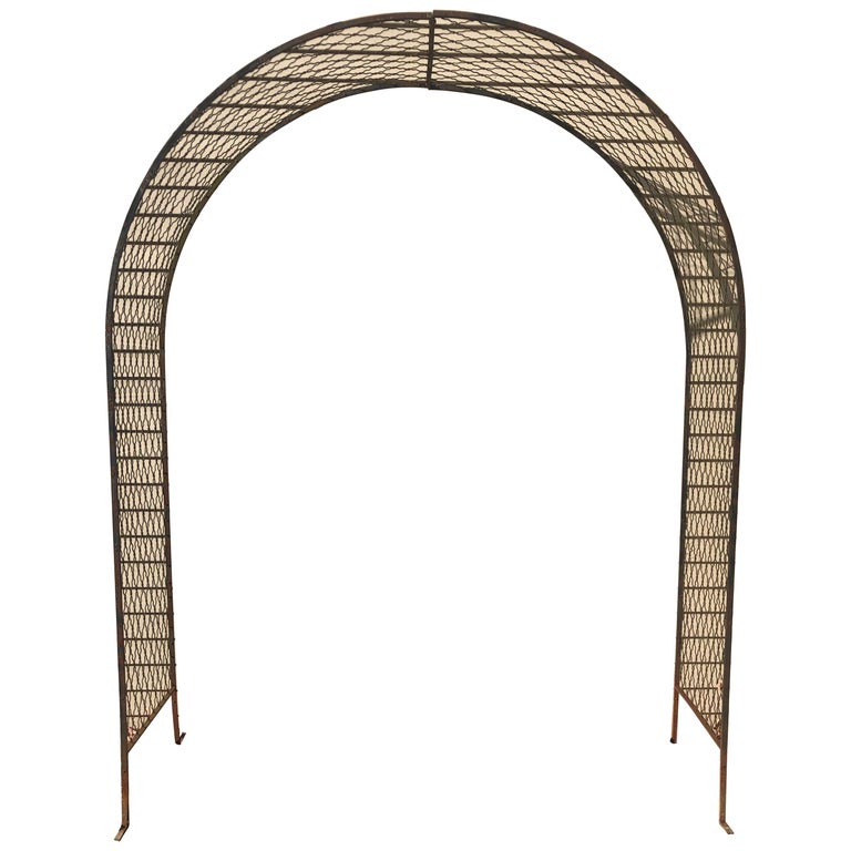 Enormous Early 20th Century Wrought Iron American Arbor For Sale at 1stDibs