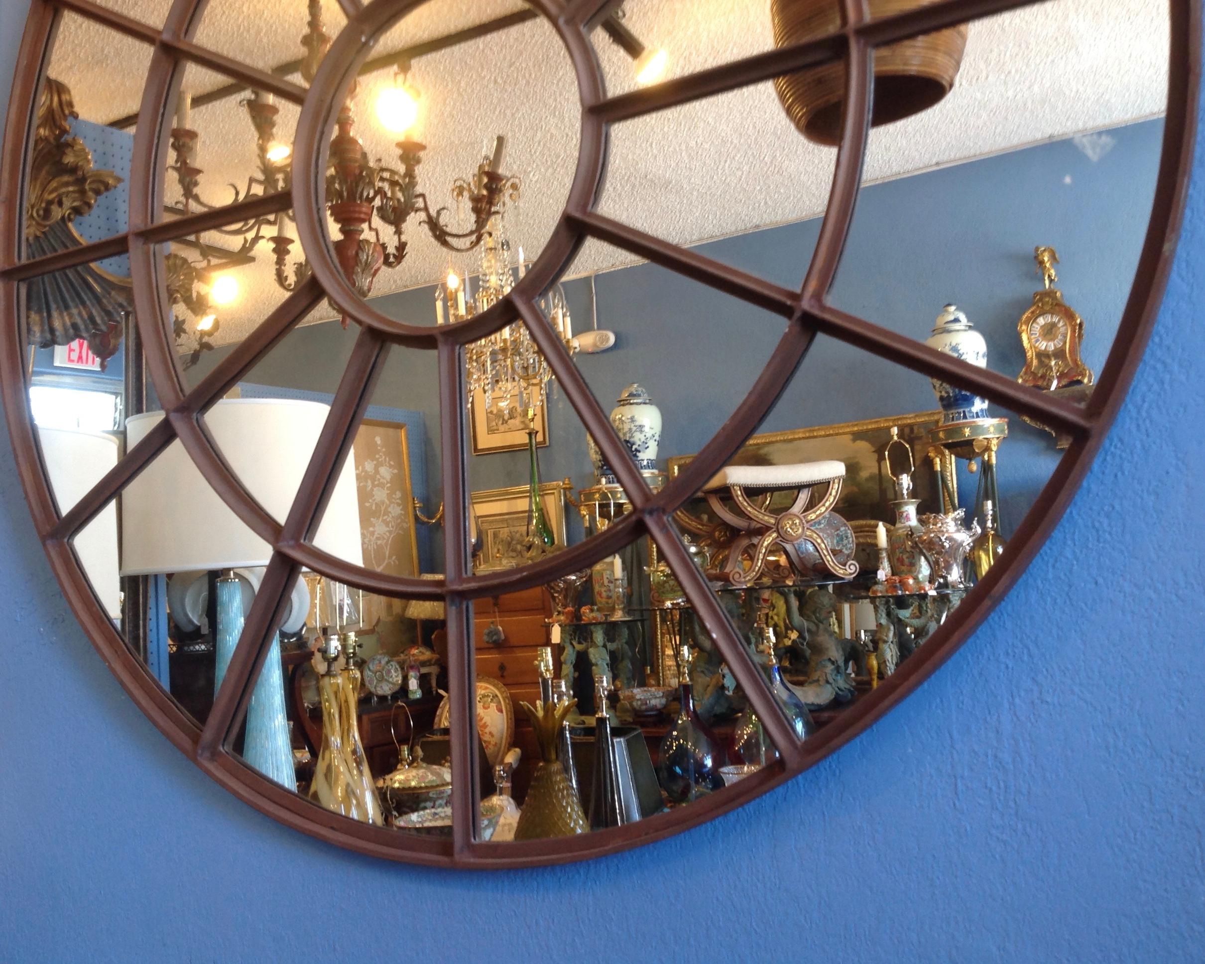 Enormous Round Mirror at 1stDibs