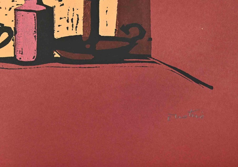 Enotrio Pugliese - Still Life - Etching by Enotrio Pugliese - 1970s For ...