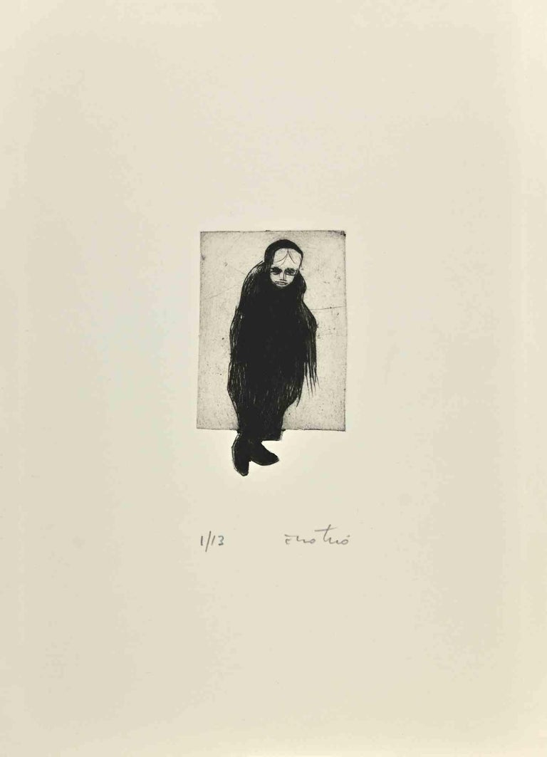 Enotrio Pugliese - The Sicilian - Etching by Enotrio Pugliese - 1963 ...