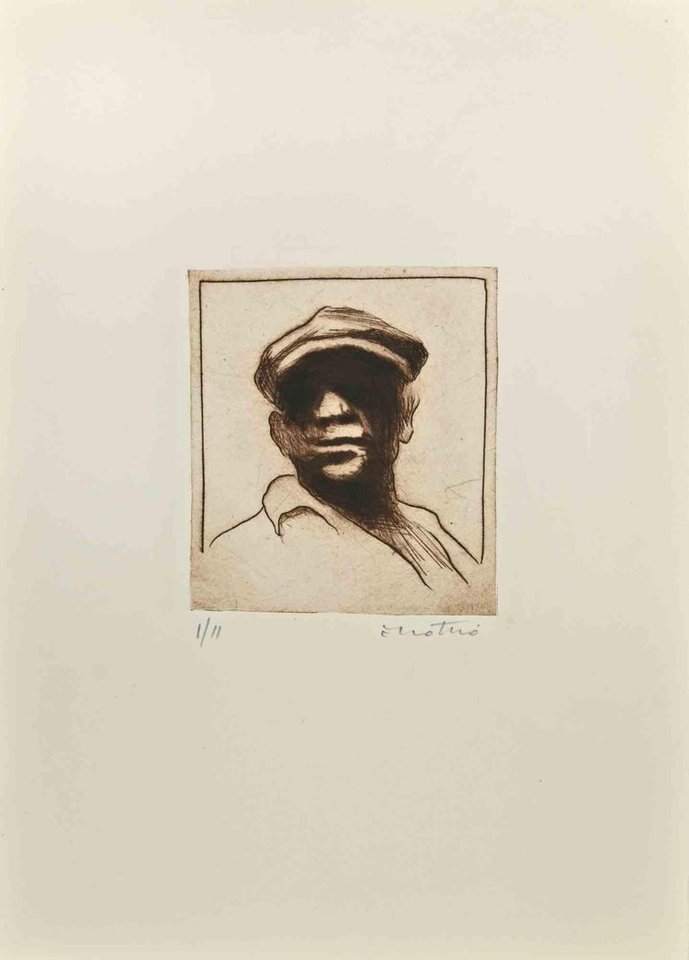 Enotrio Pugliese - The Sicilian - Etching by Enotrio Pugliese - 1963 ...