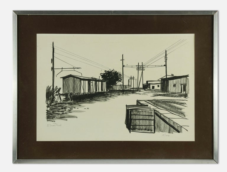 Enotrio Pugliese - Urban Landscape - Lithograph by Enotrio Pugliese ...