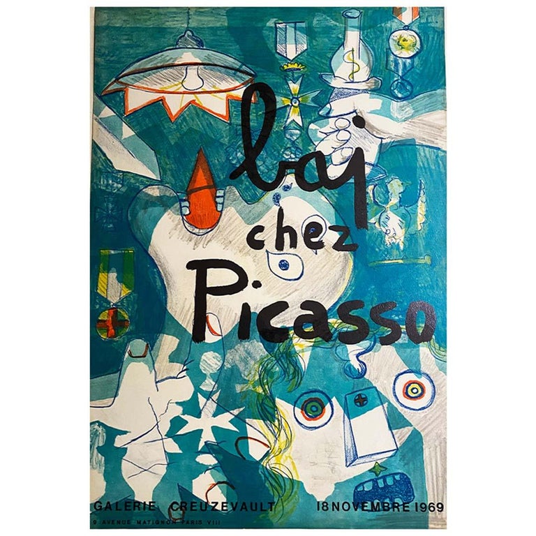 Enrico Baj - 1969 Original poster for the exhibition "Baj at Picasso ...