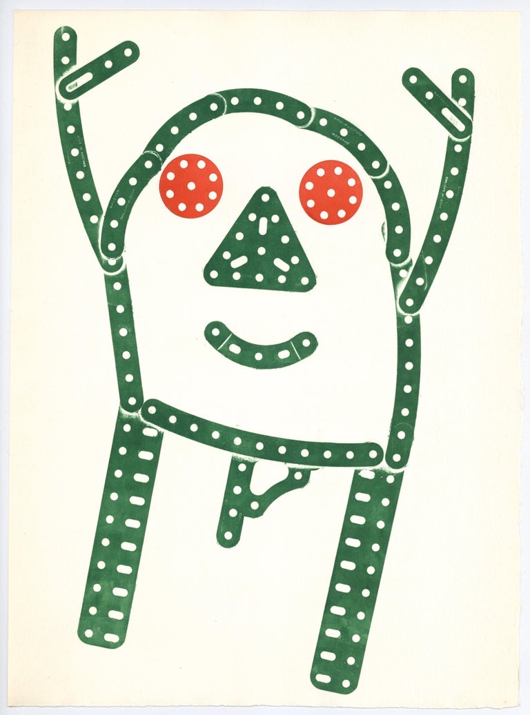 Enrico Baj - original etching for Paroles Peintes For Sale at 1stDibs