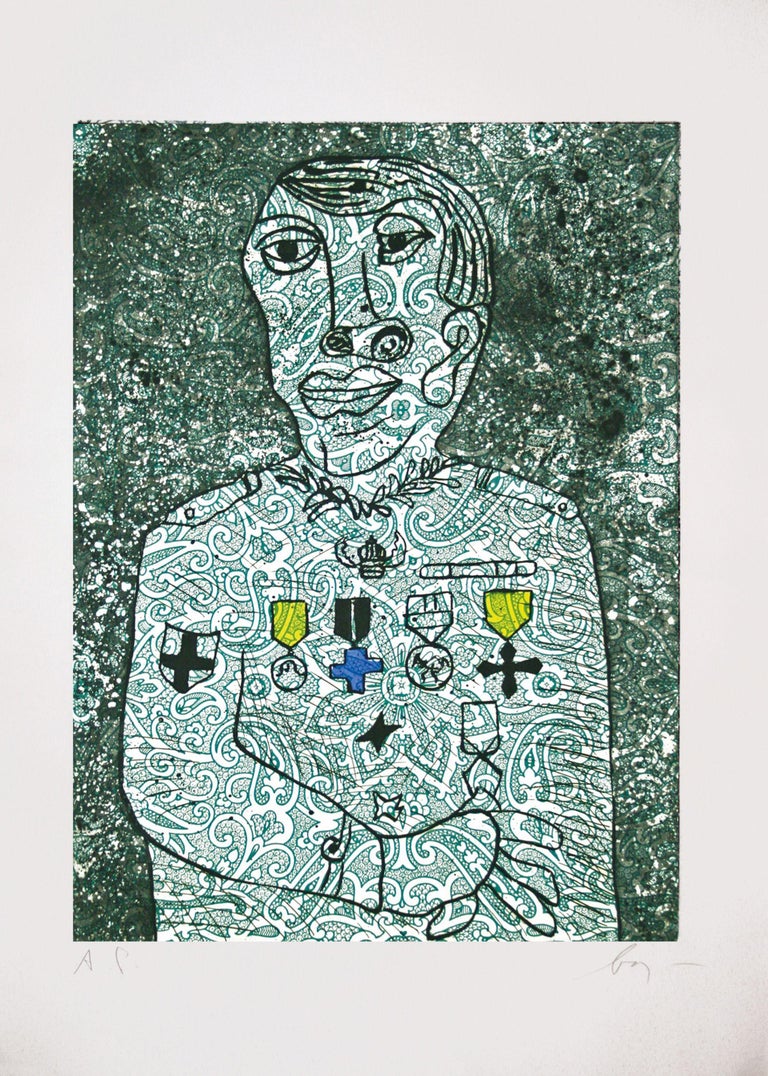 Enrico Baj - Personnage de guerre For Sale at 1stDibs