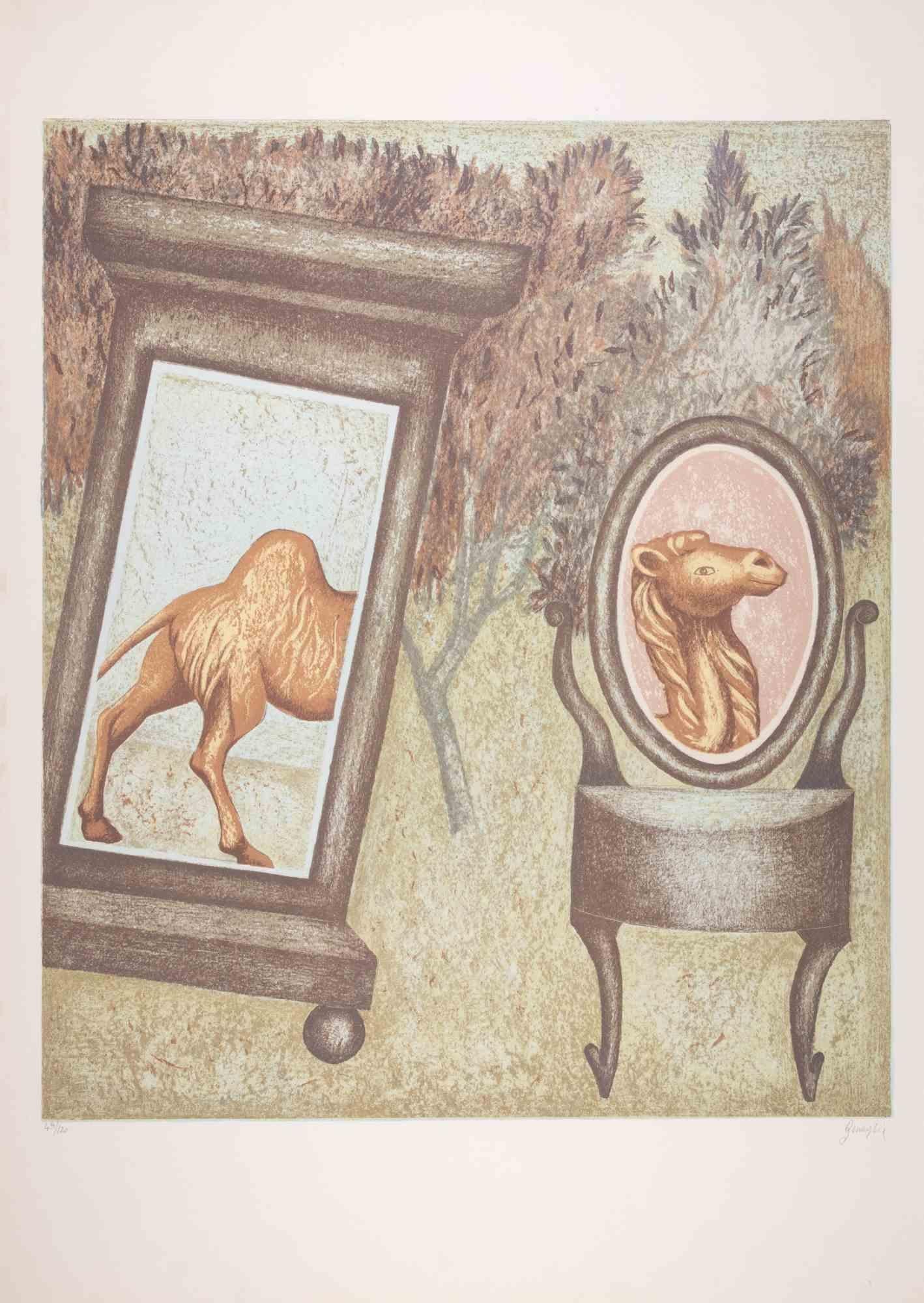 Enrico Benaglia - The Camel - Lithograph by Enrico Benaglia - 1990s For ...