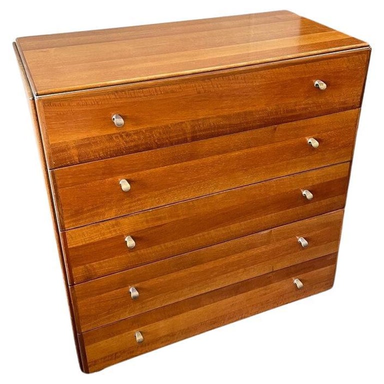 Enrico Conte Scarpa Five Drawer Commode, Italy, Mid Century For Sale at ...