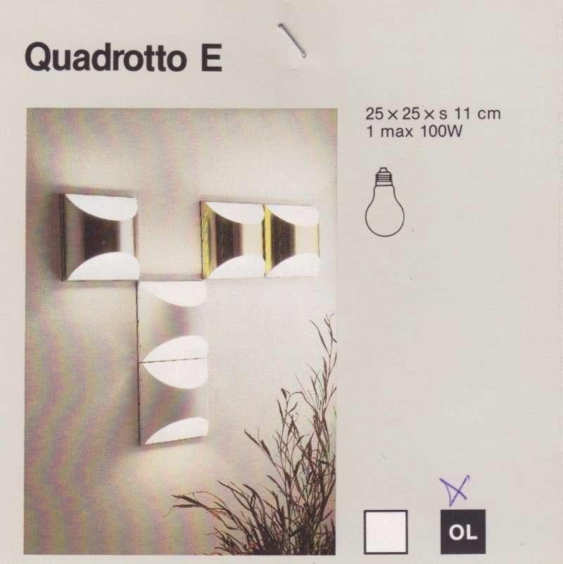 Enrico Tronconi for Tronconi Pair of "Quadrotto" Wall Lamp, Italy 1980s ...