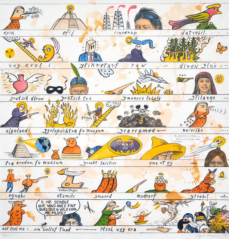 Enrique Chagoya - Codex YTREBIL For Sale at 1stDibs