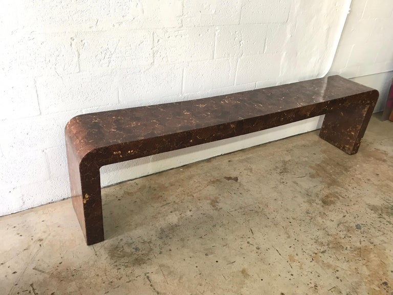 Enrique Garcel Coconut Shell Waterfall Long Low Console at 1stDibs
