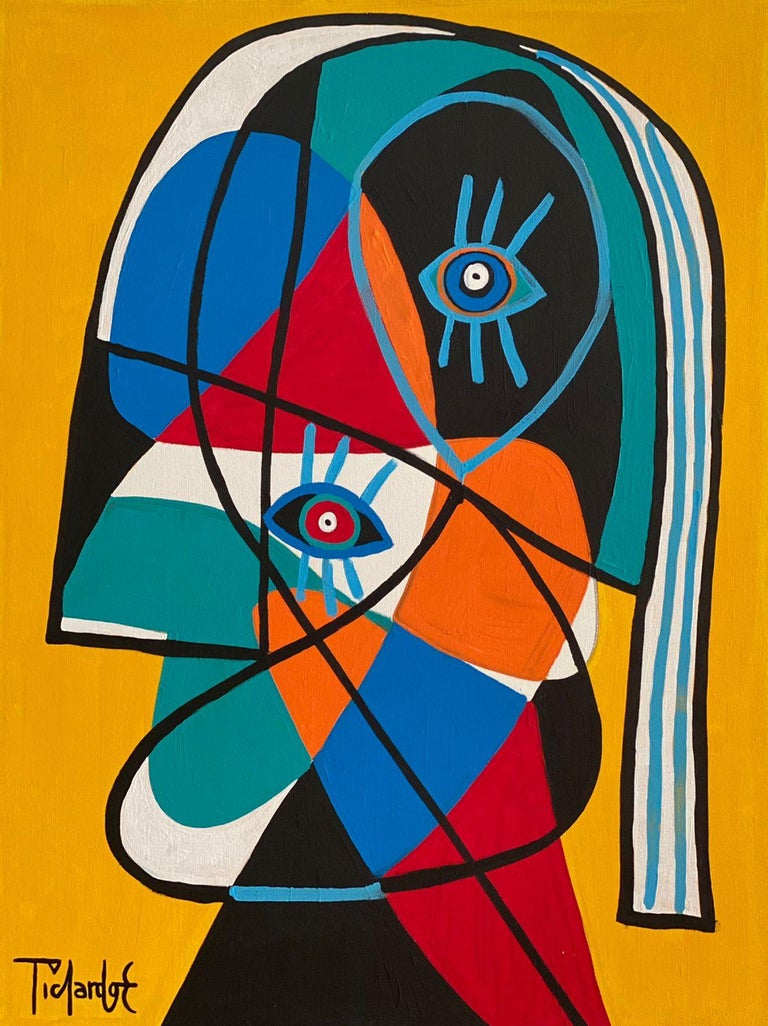 Enrique Pichardo - Face I, Contemporary Art, Abstract Painting, 21st ...