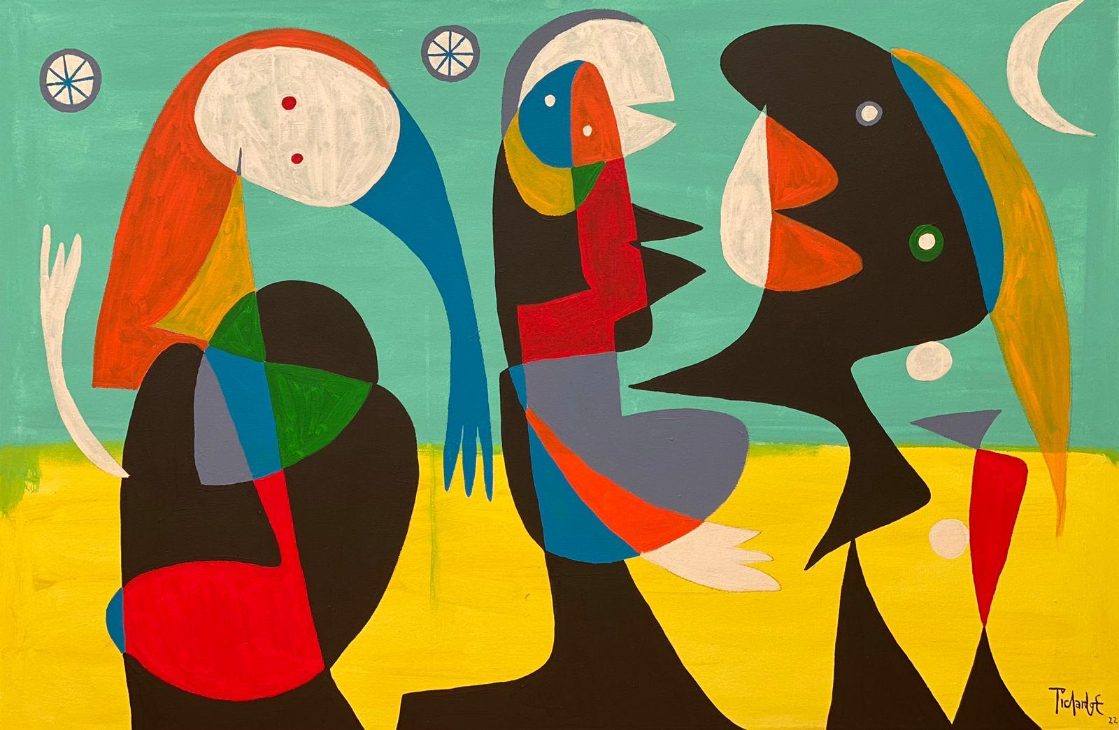 Enrique Pichardo - Retrato, Contemporary Art, Abstract Painting, 21st ...