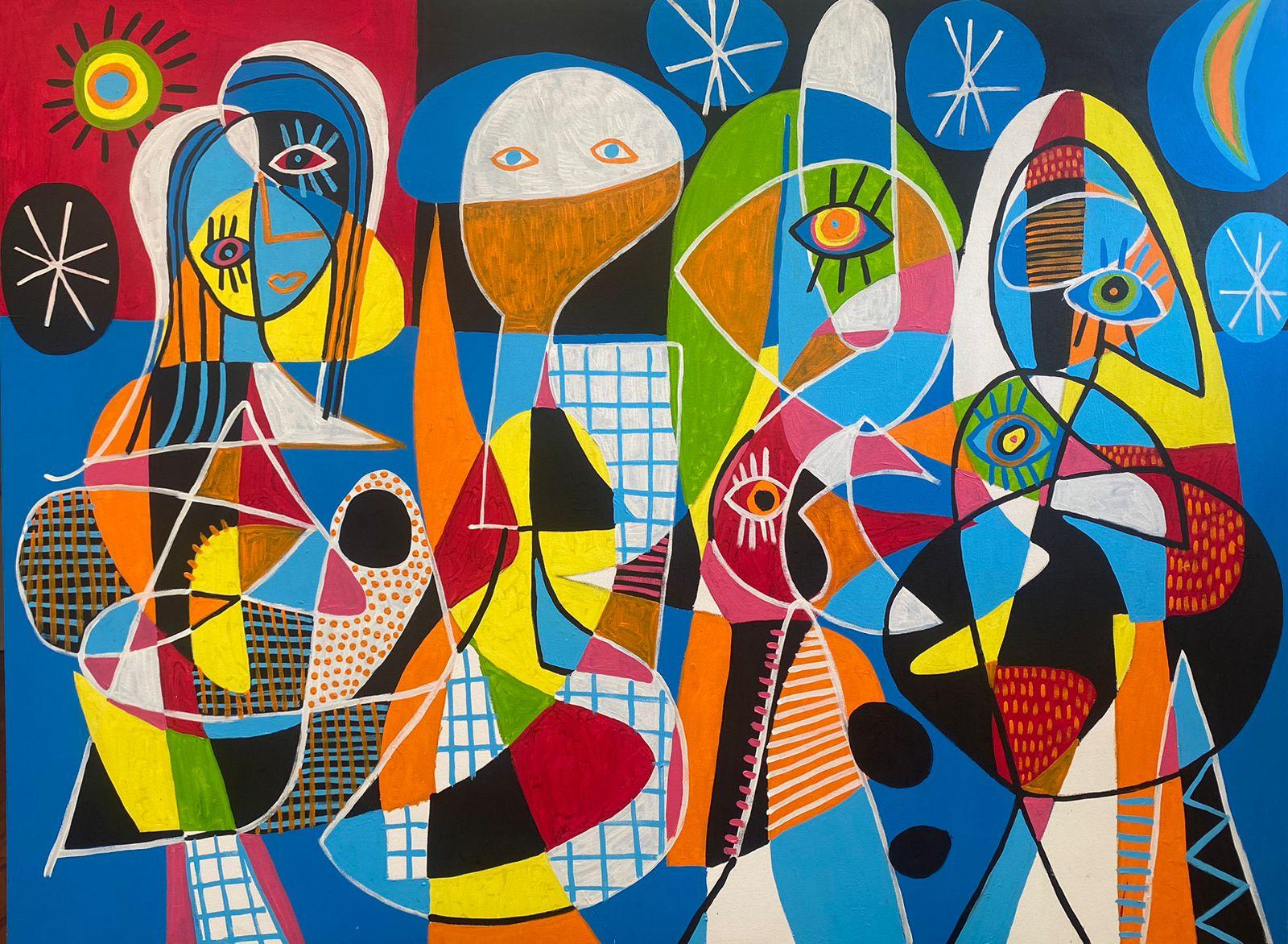 Enrique Pichardo - Queens Poker, Contemporary Art, Abstract Painting ...