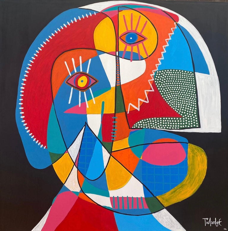 Enrique Pichardo - Retrato, Contemporary Art, Abstract Painting, 21st ...