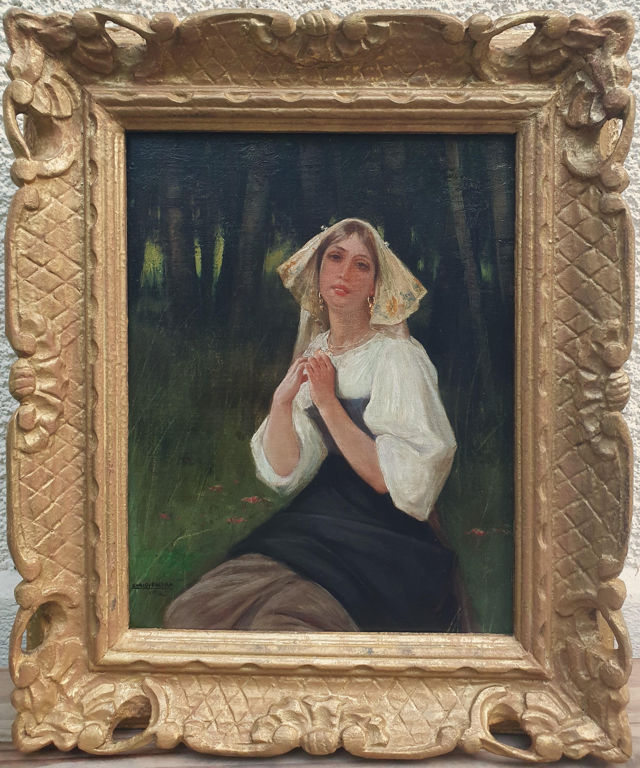 Enrique Serra y Auque - SERRA AUQUE Portrait spanish girl romantic ...