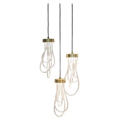 Pair of French Exploding Fireworks Flush Pendant Light For Sale at 1stDibs