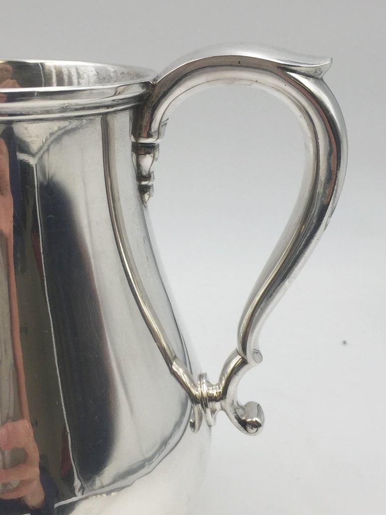 Ensko Sterling Silver Pitcher Jug in Georgian Style For Sale at 1stDibs
