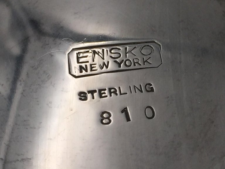 Ensko Sterling Silver Pitcher Jug in Georgian Style For Sale at 1stDibs